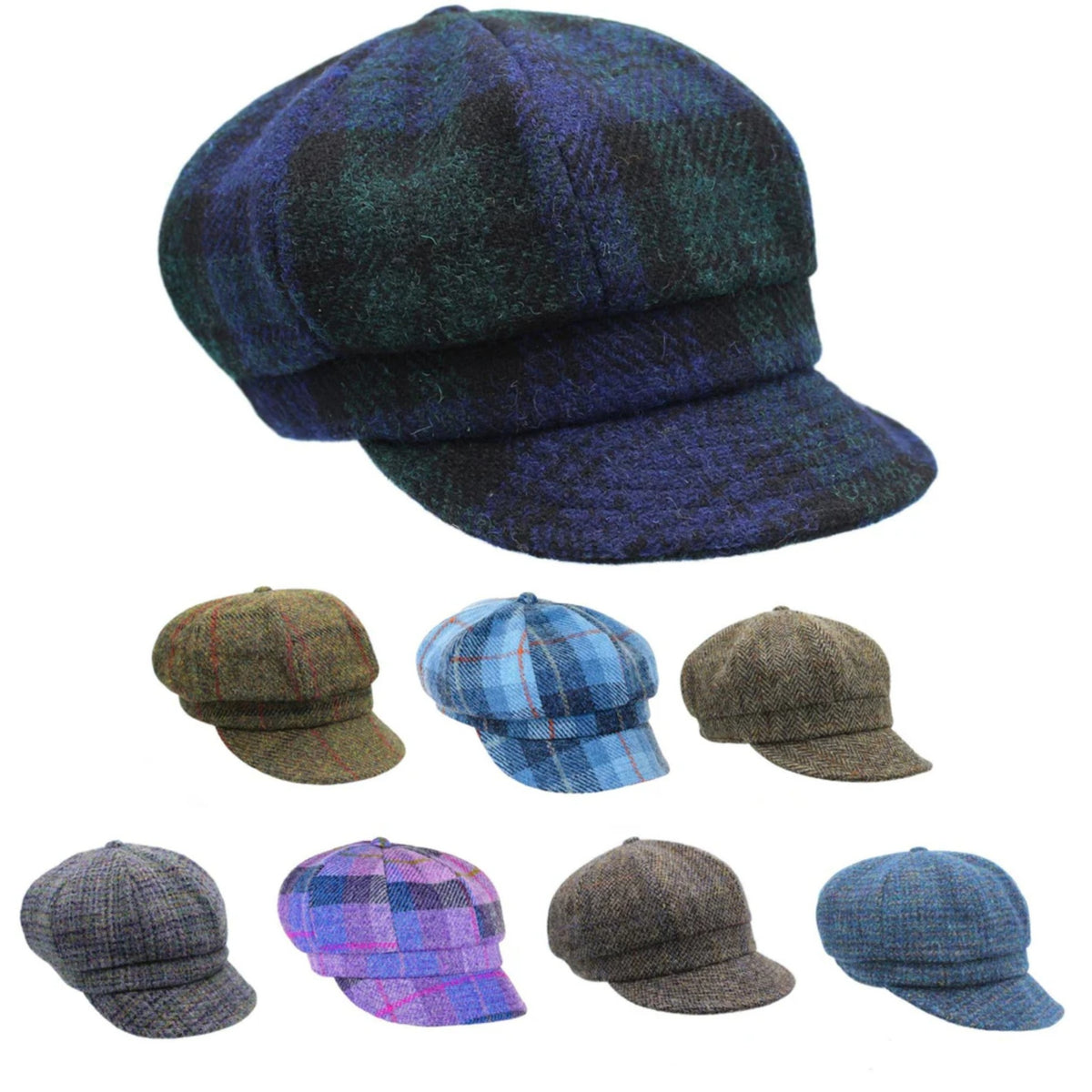 The Hat Shop | Failsworth Ladies Harris Tweed Bakerboy